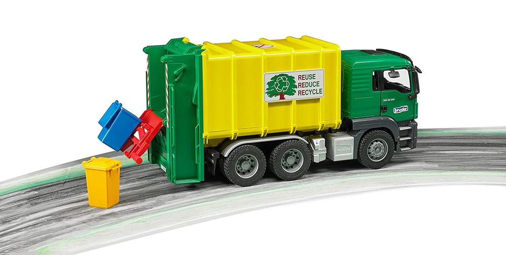 Yellow Garbage Truck