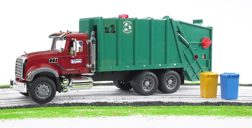 Red Garbage Truck